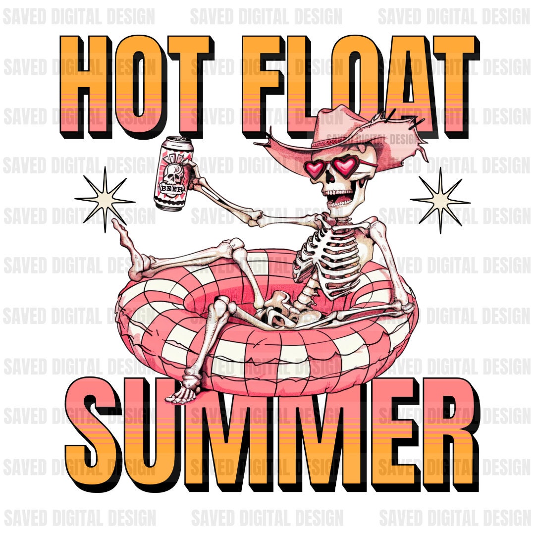 HOT FLOAT SUMMER Grunge Edgy Skeleton Rad Summer Preppy Pink Orange ...