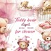 Watercolor Teddy Bear Clipart Bundle: Baby Shower Graphics (PNG) - Etsy