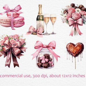 Watercolor Valentines Clipart, 23 PNG Valentines Day Clipart ...