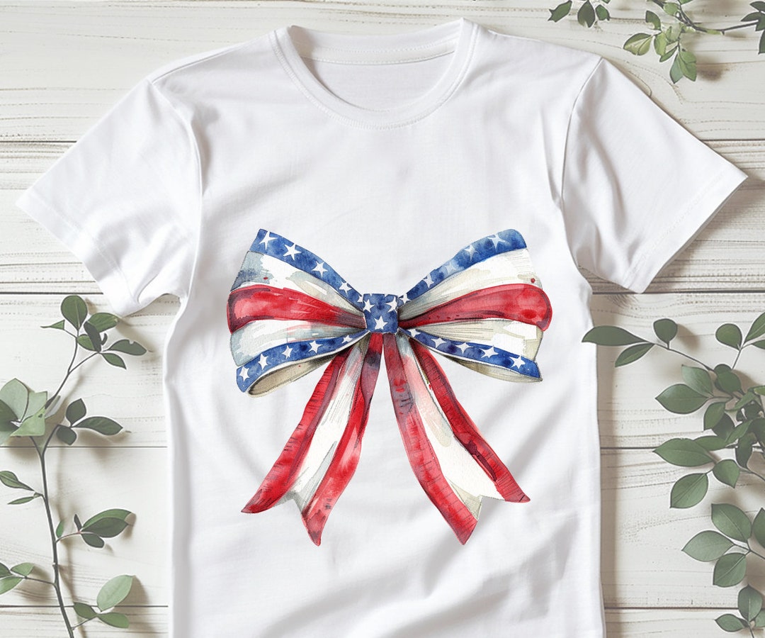 Patriotic American Bow PNG - 4th of July Yoke Sublimation - Freedom ...