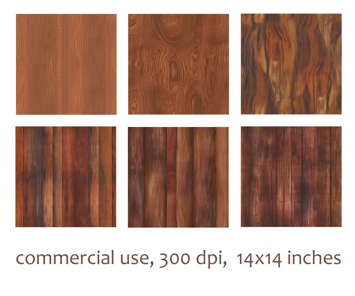Wood Textures - Seamless Light and Dark Natural Wood Digital Paper ...
