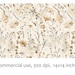 Beige Wildflowers Seamless Pattern, Delicate Beige Flower Pattern ...