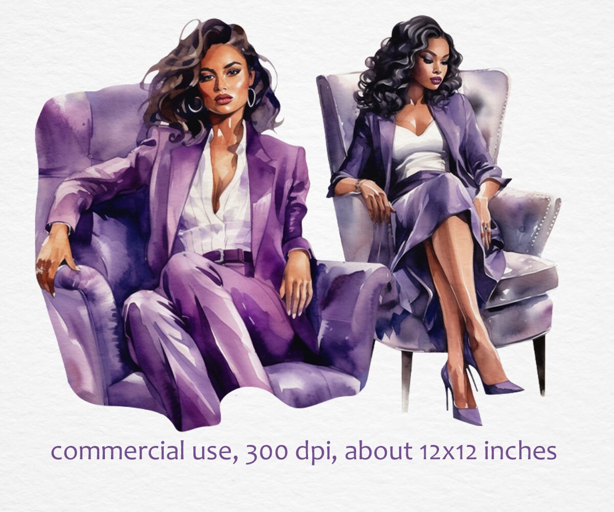 Stylish Boss Lady Clipart Bundle, Trendy Fashion and Beauty Graphics ...