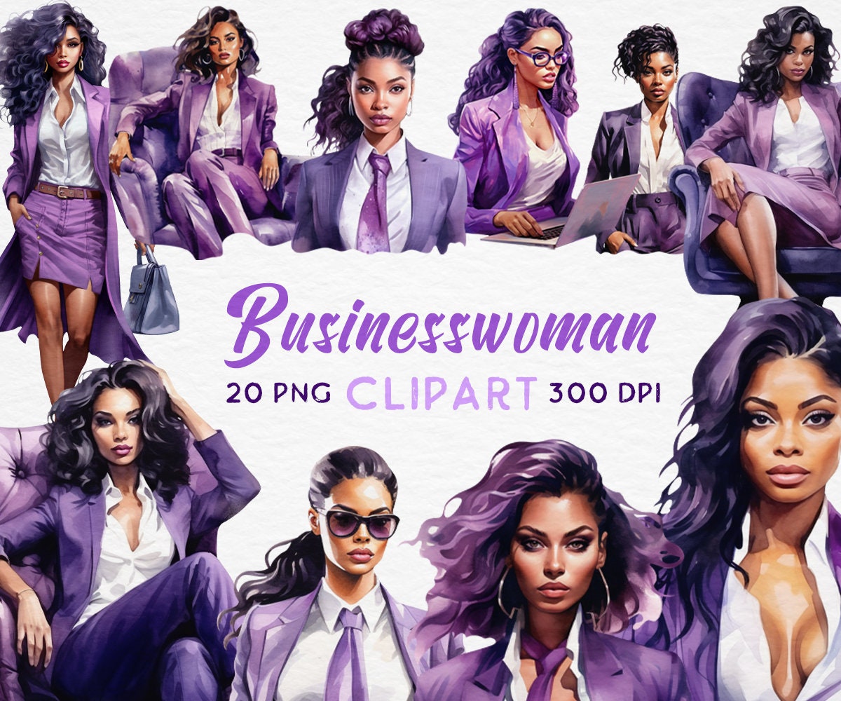 Stylish Boss Lady Clipart Bundle, Trendy Fashion and Beauty Graphics ...