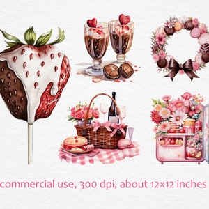 Watercolor Valentines Clipart, 23 PNG Valentines Day Clipart ...