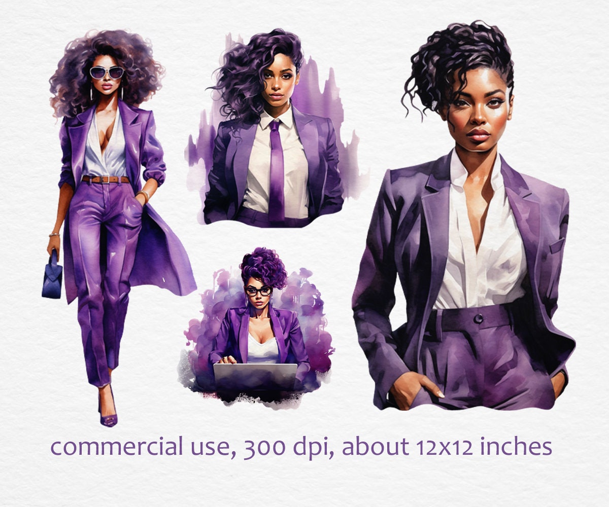 Stylish Boss Lady Clipart Bundle, Trendy Fashion and Beauty Graphics ...