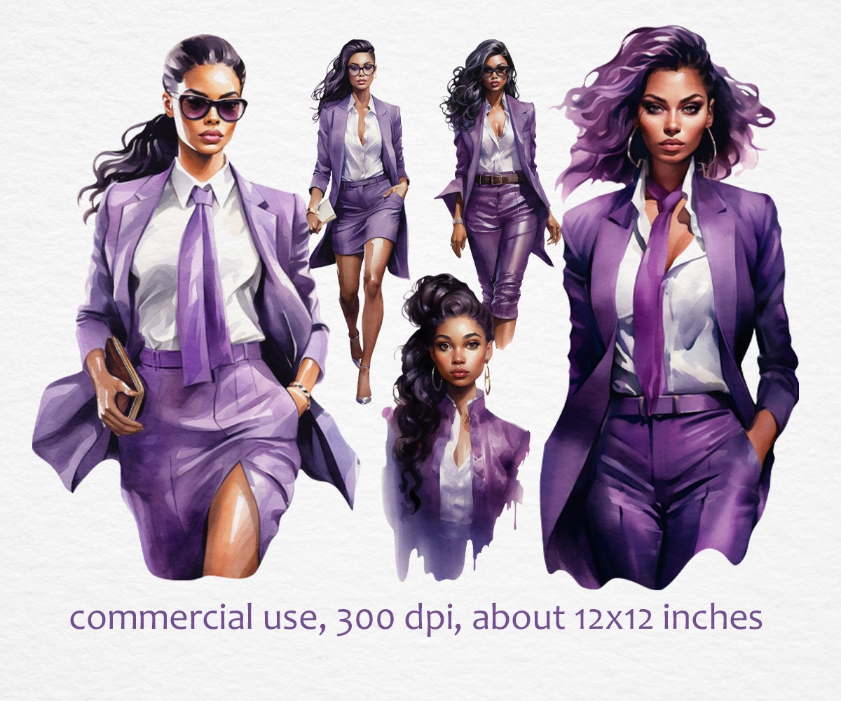 Stylish Boss Lady Clipart Bundle, Trendy Fashion and Beauty Graphics ...