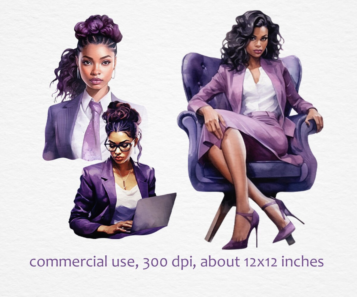 Stylish Boss Lady Clipart Bundle, Trendy Fashion and Beauty Graphics ...