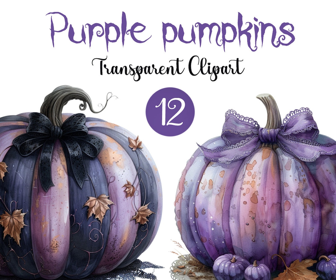 Watercolor Pumpkin Clipart, Watercolor Fall Clipart - PNG Download ...