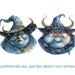 Watercolor Scary Blue Witches Clipart, Halloween Atmosphere for Print ...