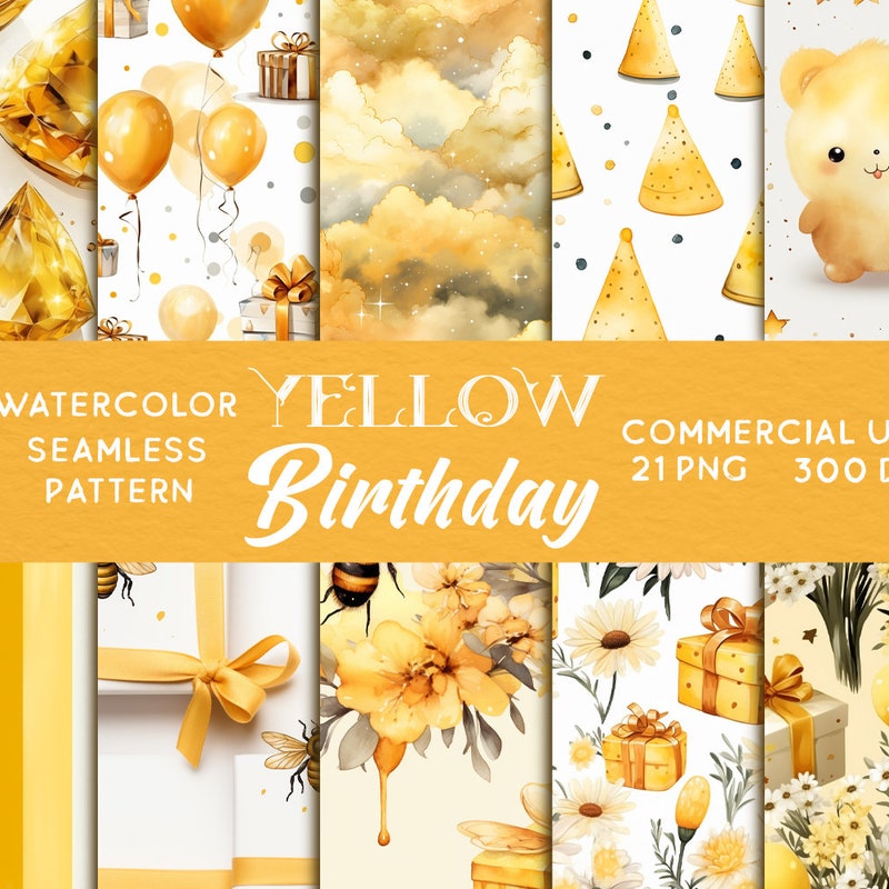 Yellow Birthday - Etsy