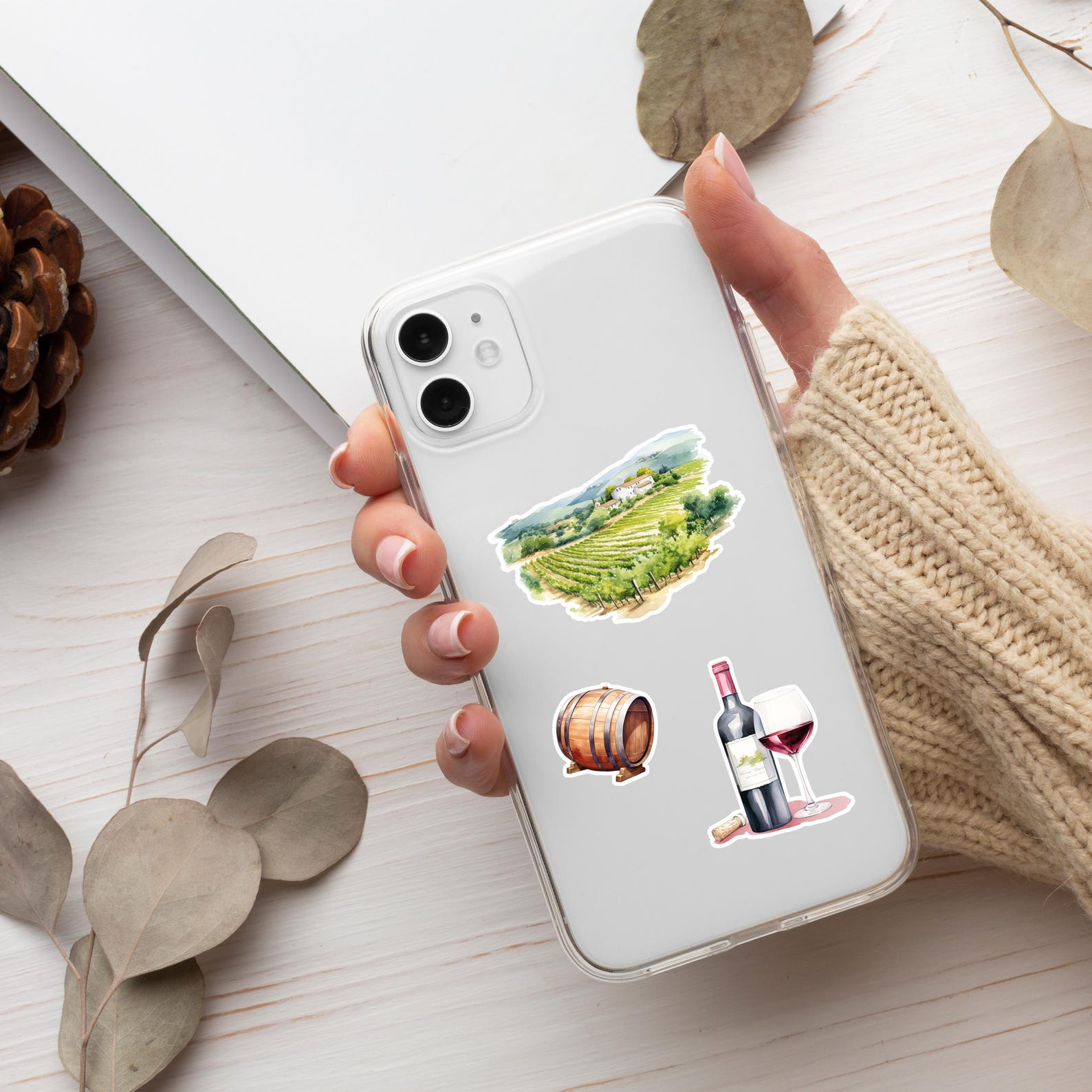 Sticker Sheet “winery Wonders” • Wine Sticker Sheet • Red Wine Stickers ...