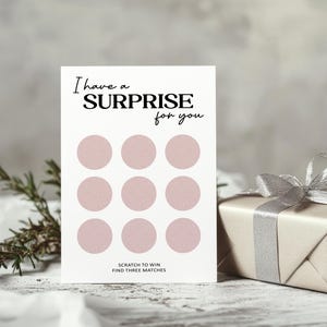 Surprise Scratch Card • Find Three Matches • Holiday Scratch Card ...