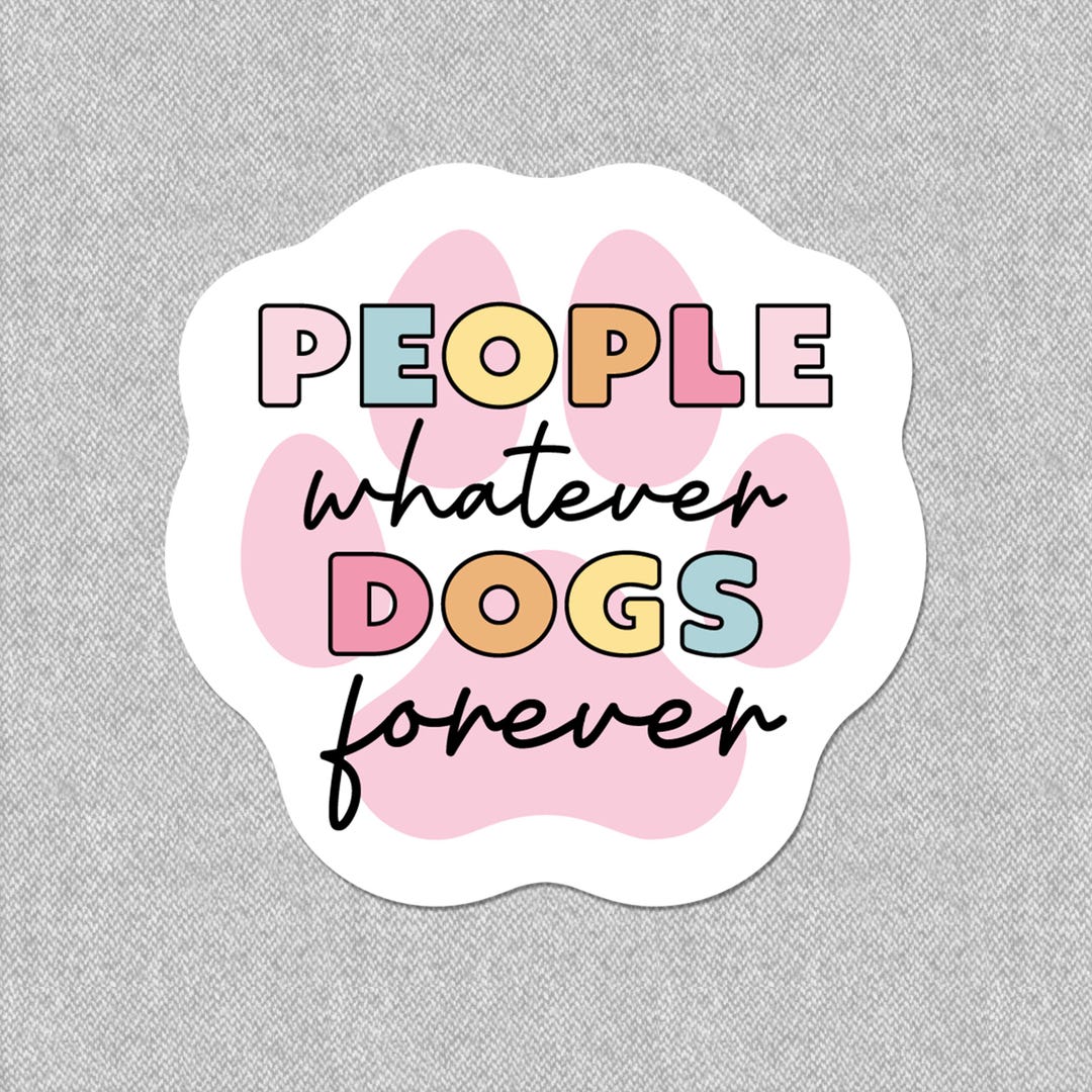 Cute Aesthetic Laptop Sticker for Dog Lover • Positivity Dog Decal ...