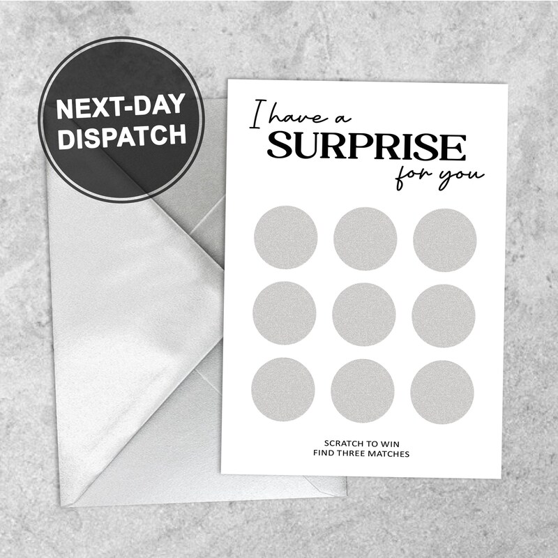 Custom Scratch off Card - Etsy