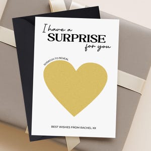 Scratch Card • Surprise Reveal Card • Birthday Gift Voucher • Surprise ...