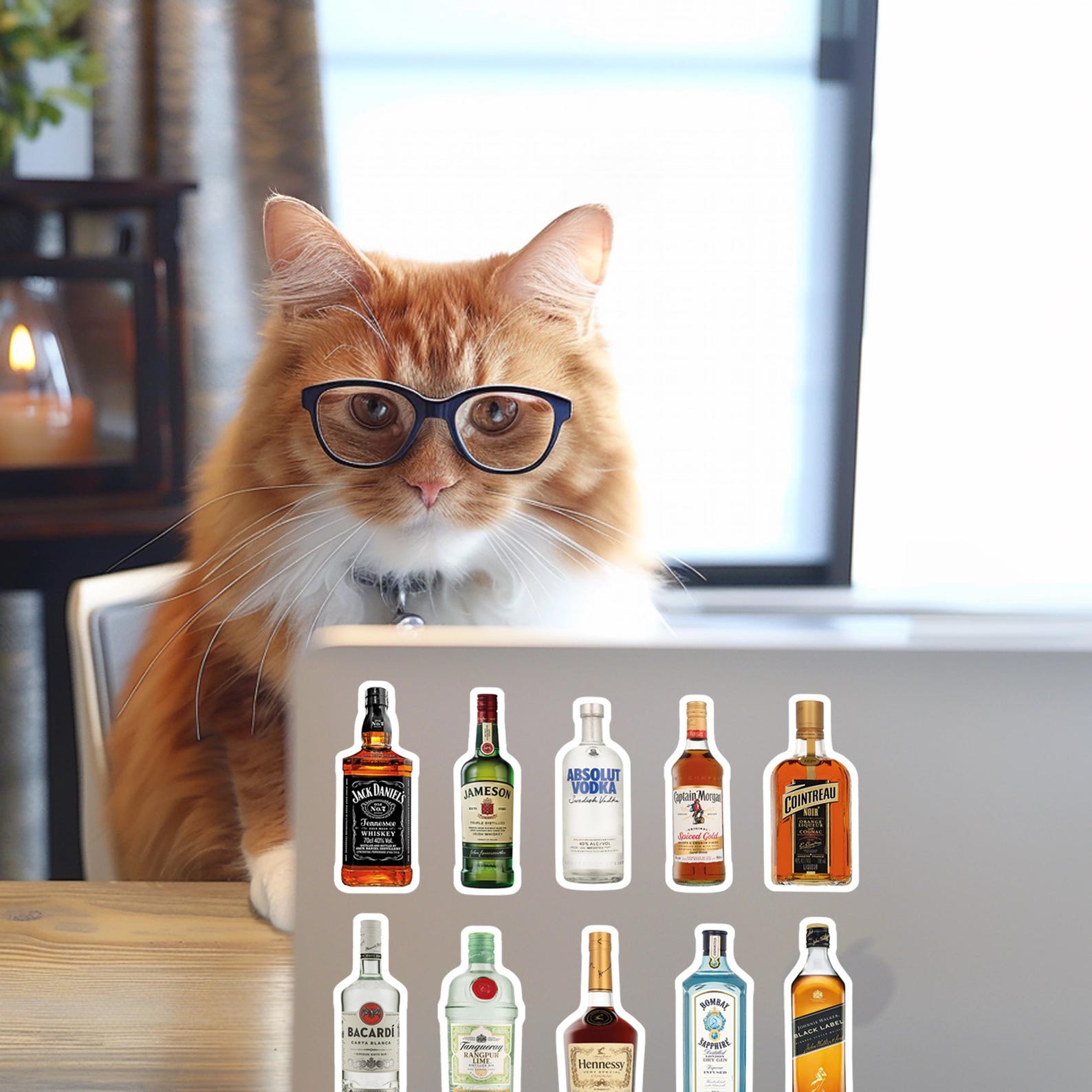 Sticker Sheet “alcohol Collection” • Whiskey Stickers • Alcohol ...