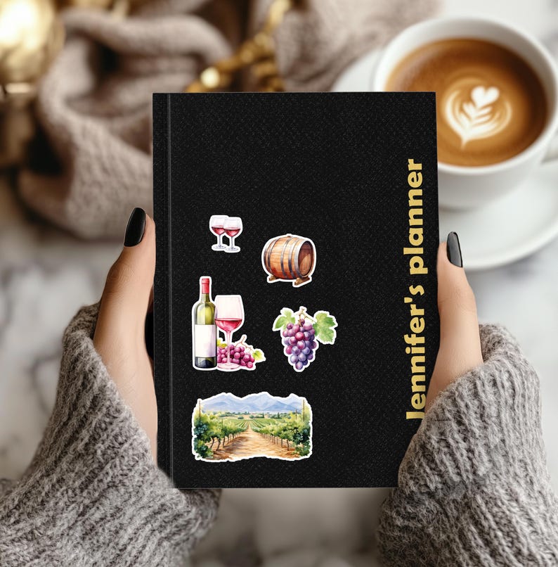 Sticker Sheet “winery Wonders” • Wine Sticker Sheet • Red Wine Stickers ...