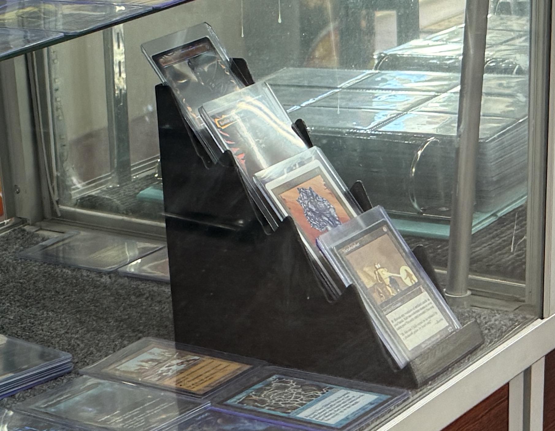 TCG Tiered Card Display Sorting Stand for MTG, Pokemon, Trading Cards ...