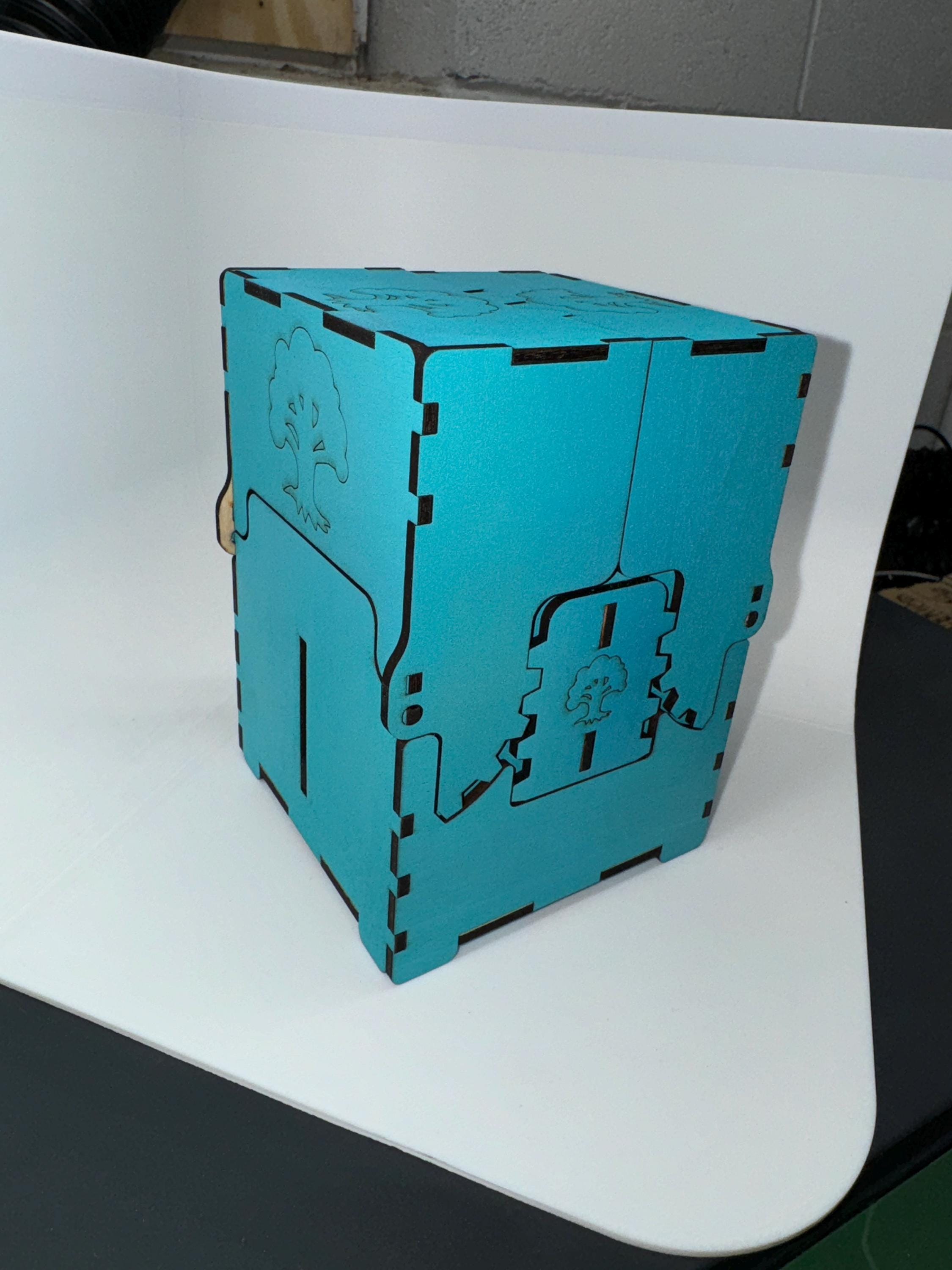 Geared Card Deck Box - Large & Small Sizes - Custom Engraving - MTG ...