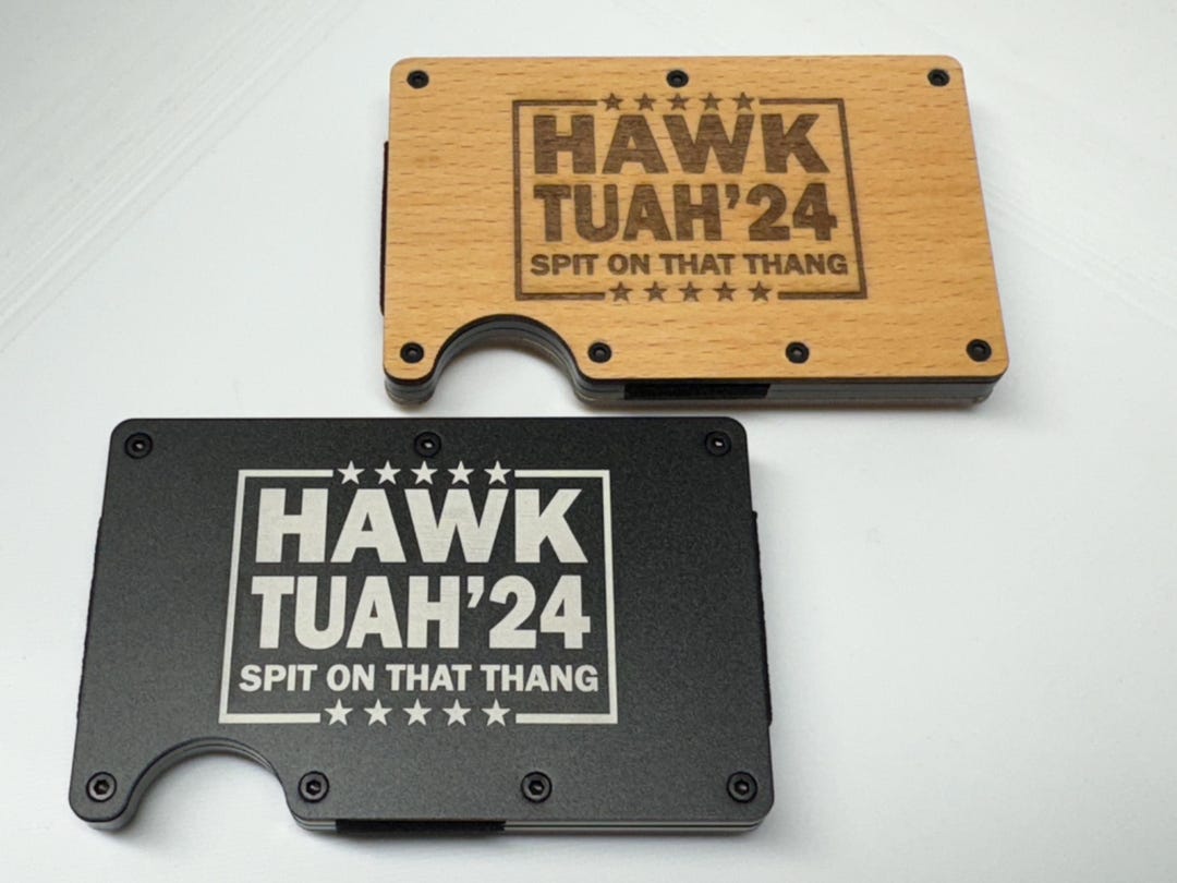 Minimalist Wallet - Custom Laser Engraved - Add Custom Text or Image ...