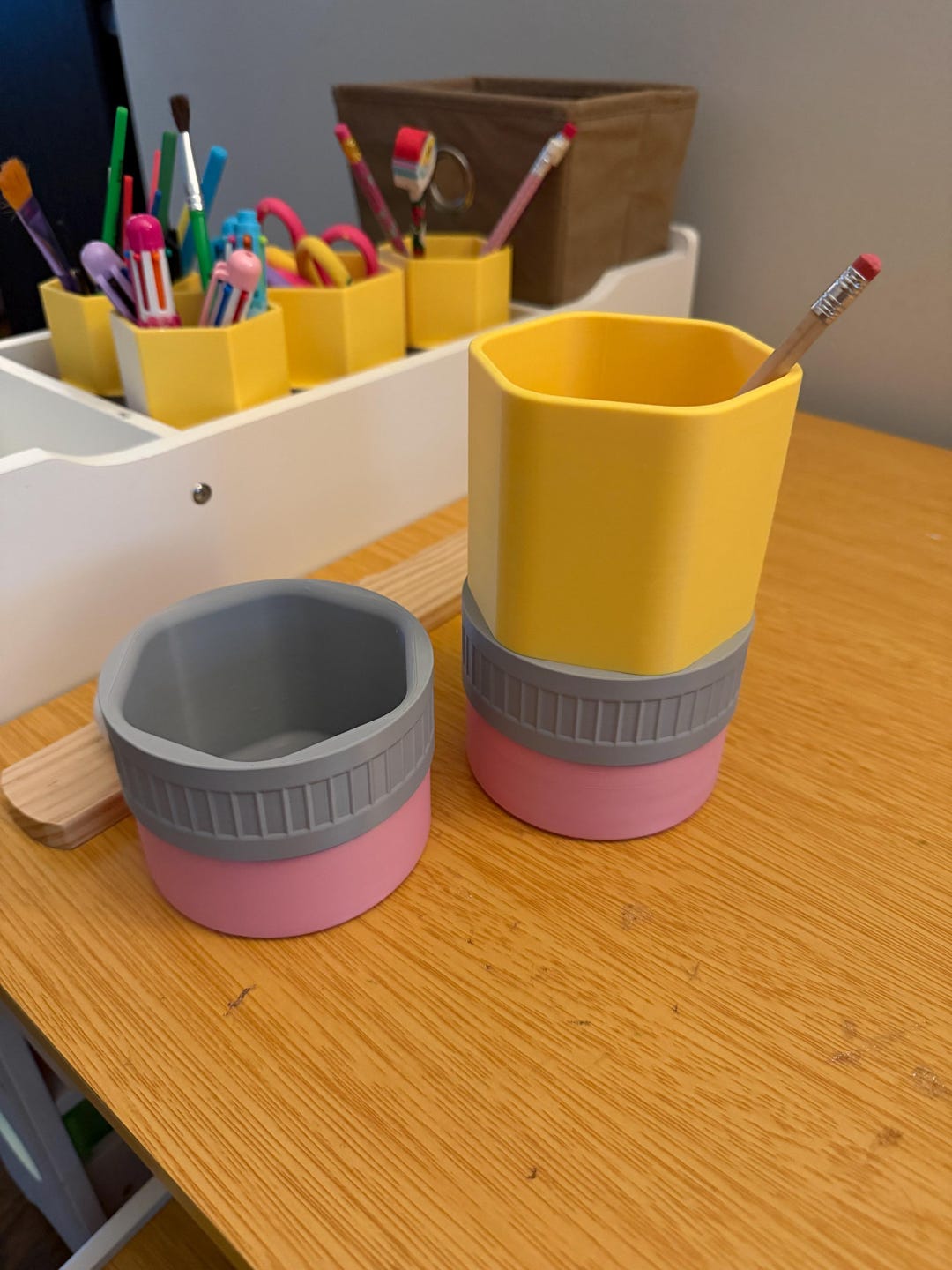 Pencil & Eraser Classroom Cups - Art Station - Etsy