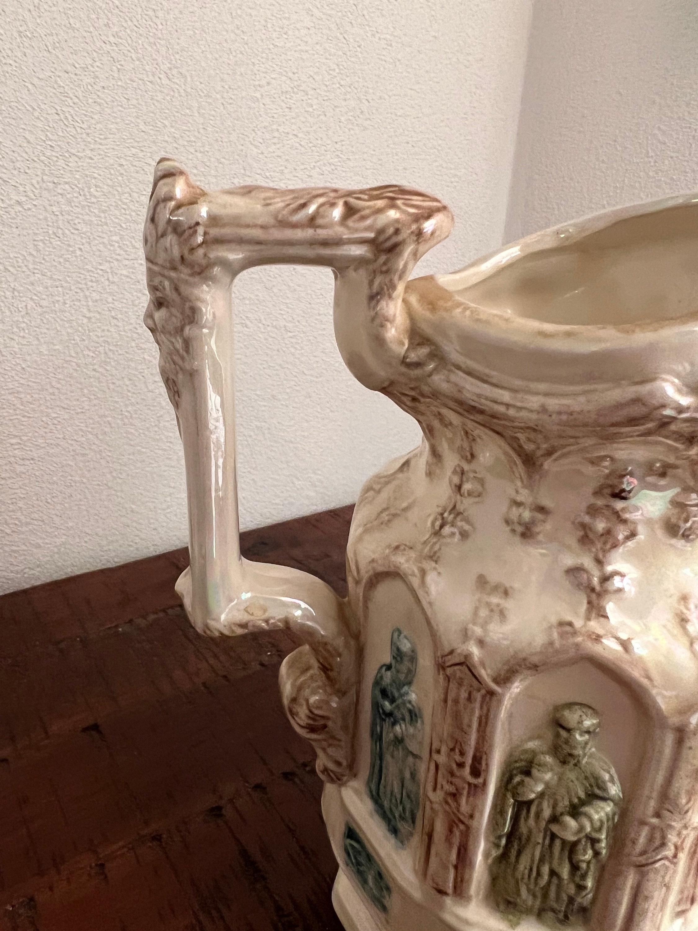 Mccoy Pottery Gothic Footed Pitcher - Etsy