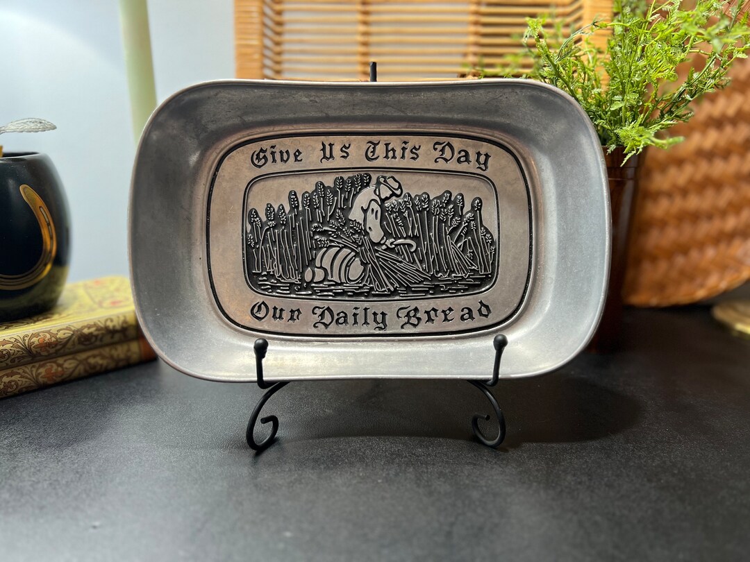 Wilton Armetale Pewter Platter/decor give Us This Day - Etsy