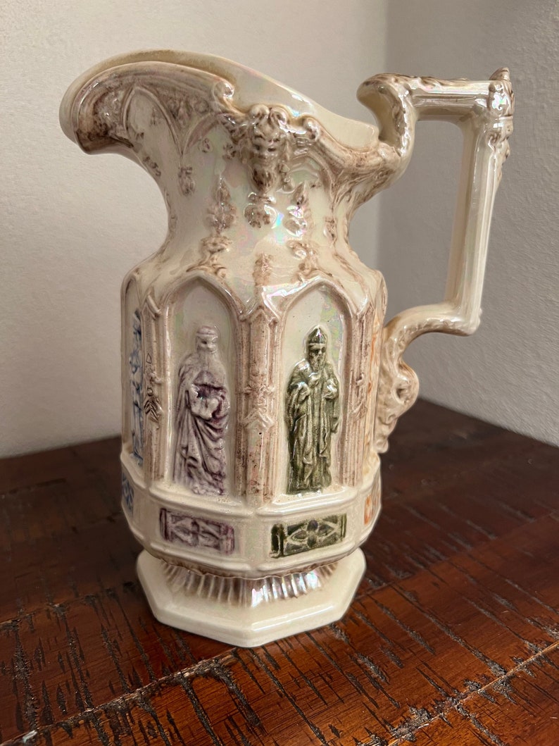 Mccoy Pottery Gothic Footed Pitcher - Etsy