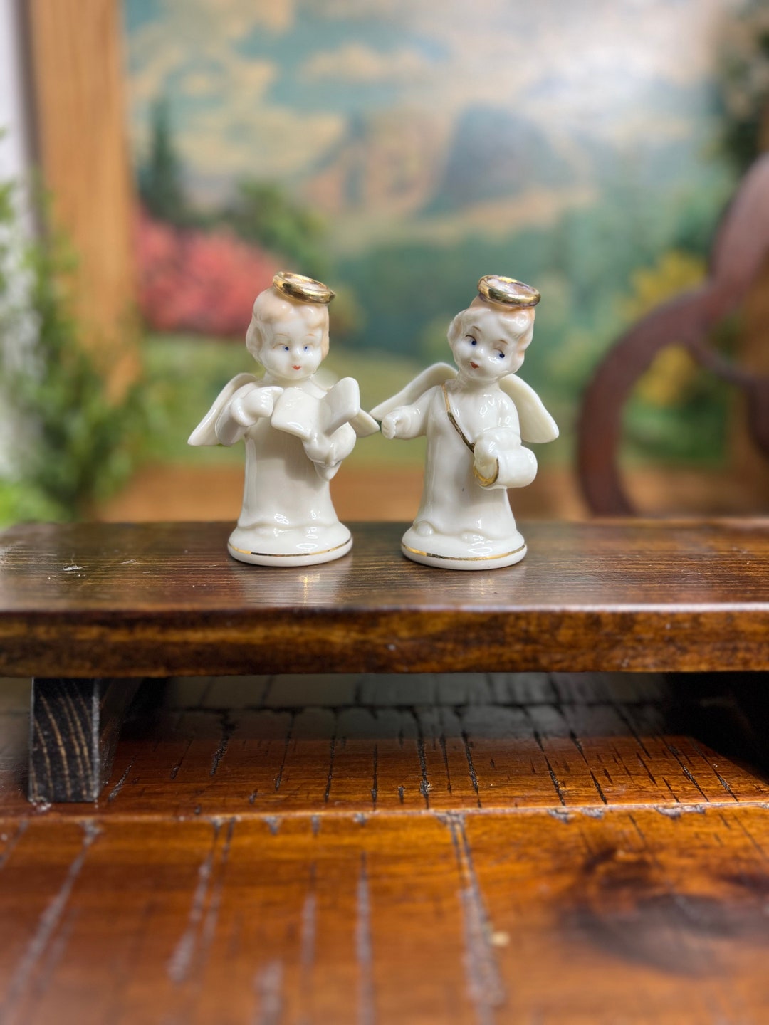 Vintage Angel Salt and Pepper Shakers - Etsy