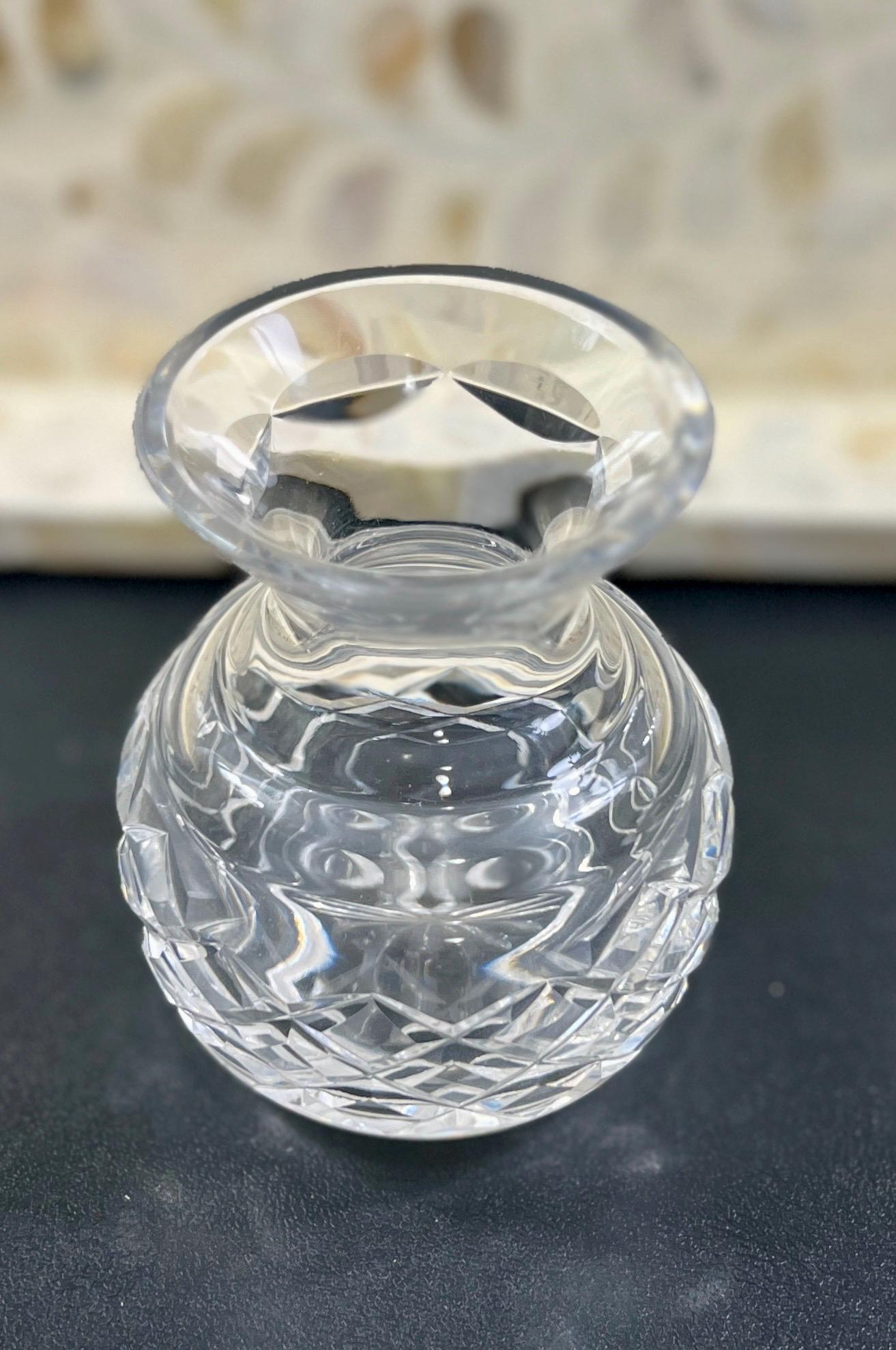 Small Waterford Crystal Diamond Pattern Bud Vase - Etsy