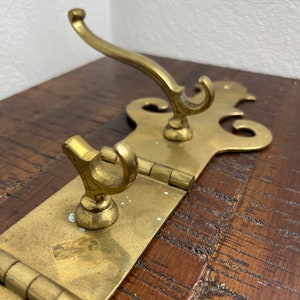 Brass Wall Mount Coat/hat Rack - Etsy