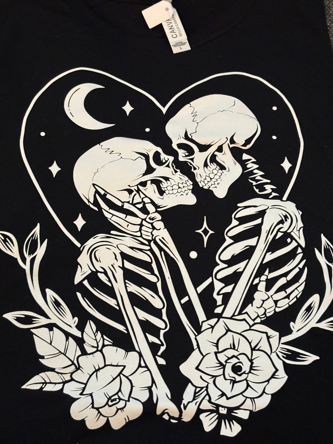 The Lovers Skeleton T Shirt - Etsy