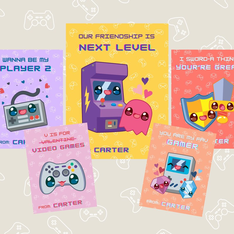 Video Game Card - Etsy