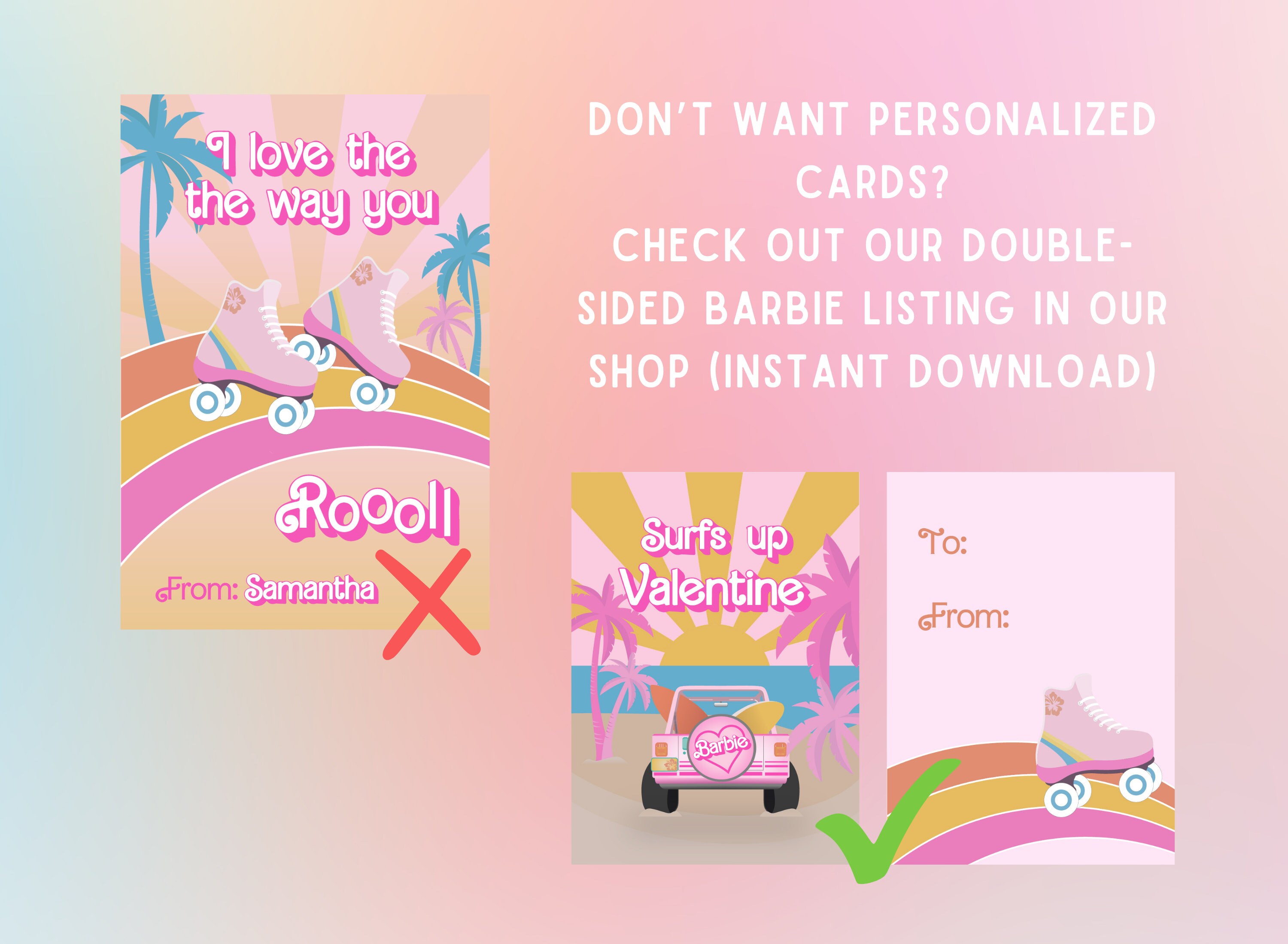 Doll Valentine's Day Cards, Personalized Barb Valentine's Cards, Fun ...