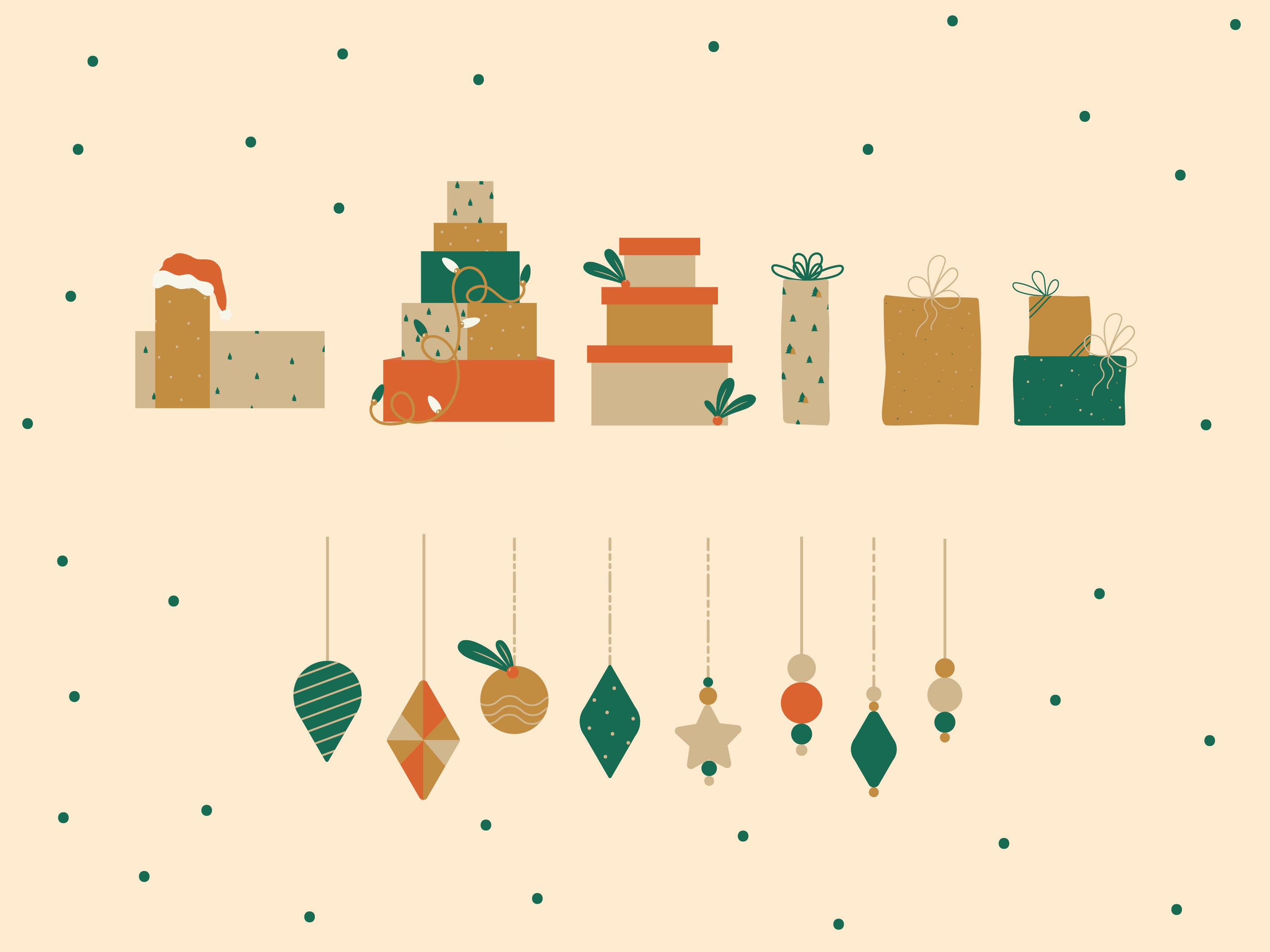 Cute Christmas Clipart, Holiday Clip Art, Commercial Use, Santa ...