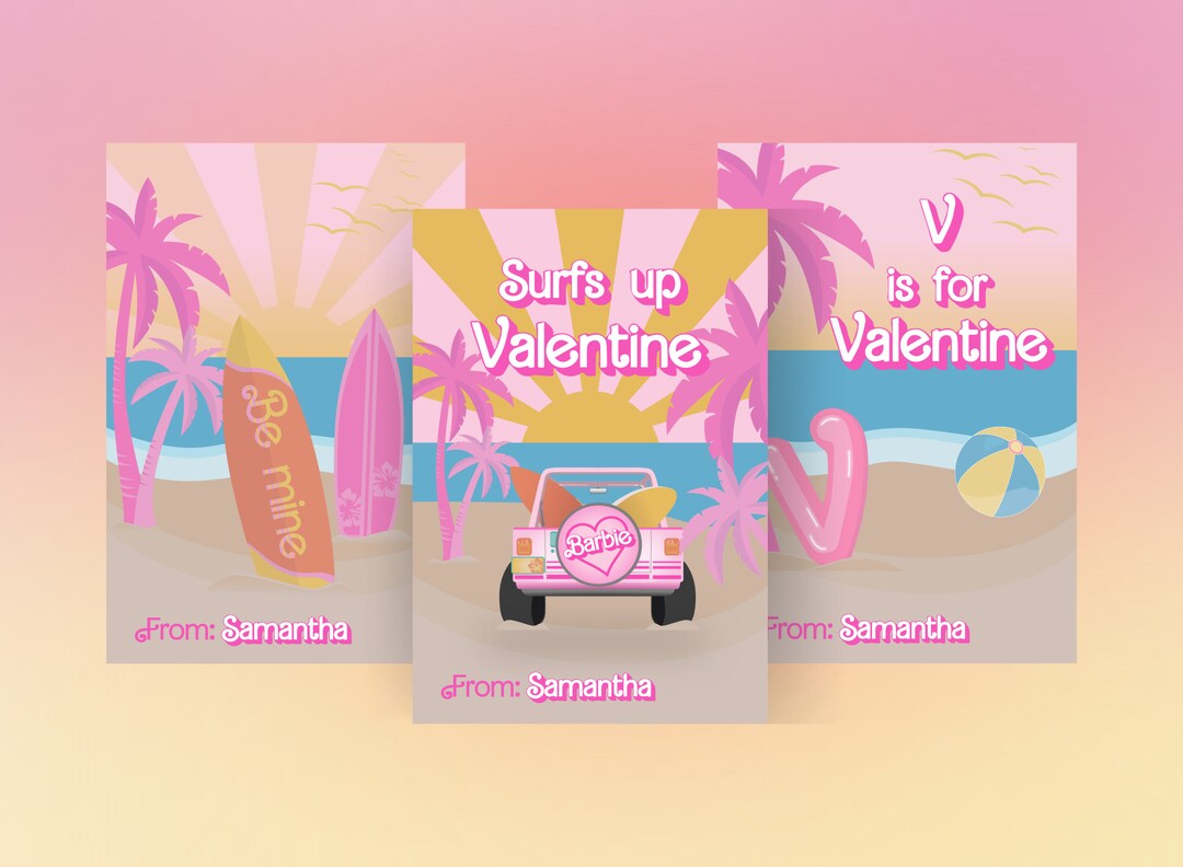 Doll Valentine's Day Cards, Personalized Barb Valentine's Cards, Fun ...