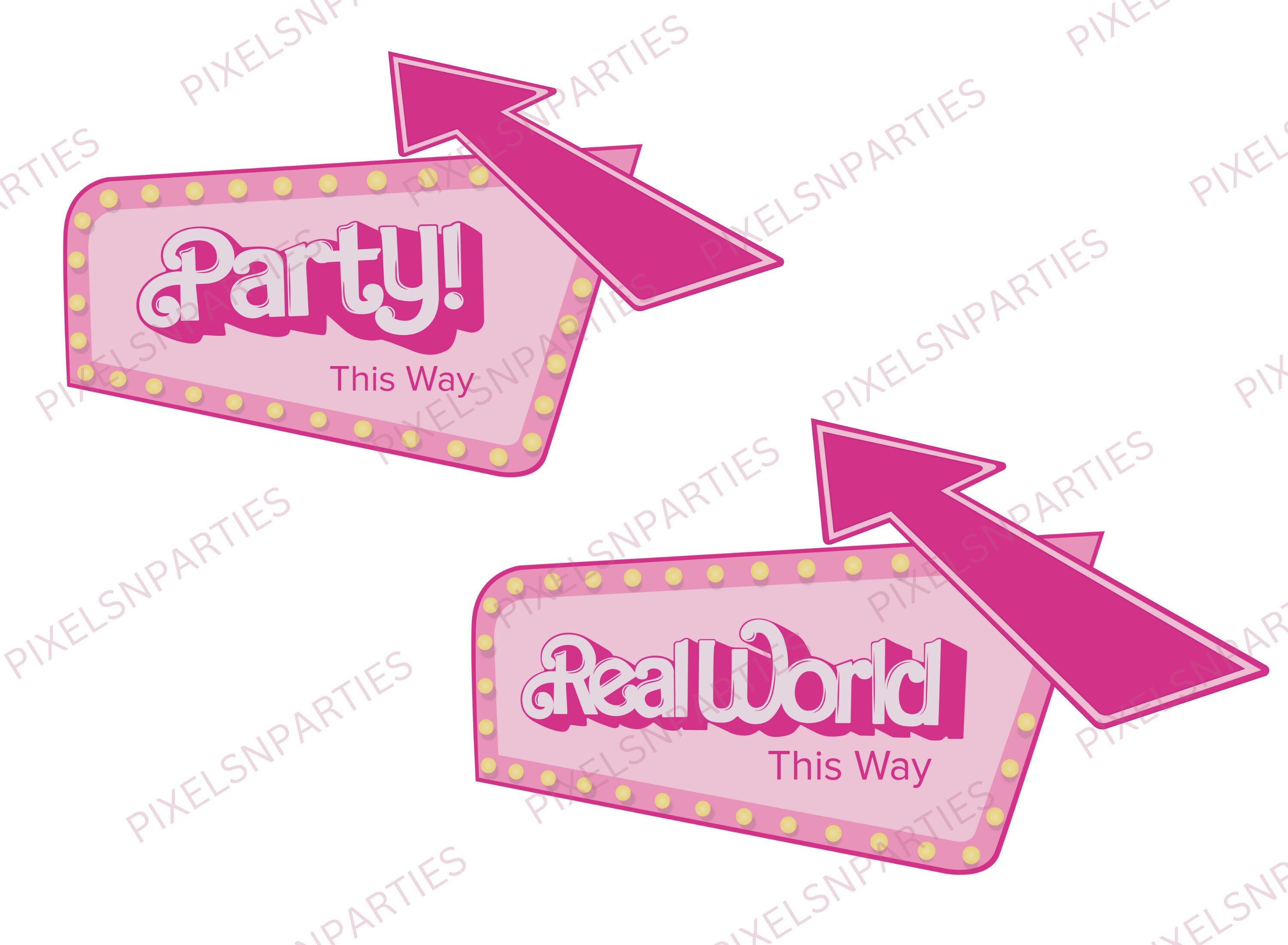 Pink Barb Car, Barbe Cut Out, Barb Movie Prop, Cake Topper, Retro Car ...
