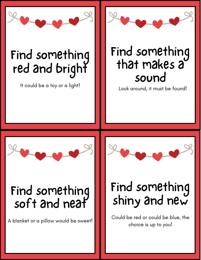 Valentine's Day Scavenger Hunts & Story Map - Etsy