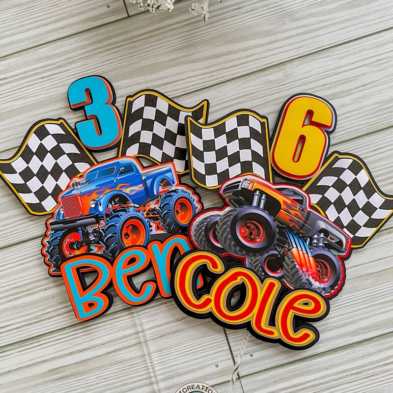 Monster Truck Cake Topper - Etsy