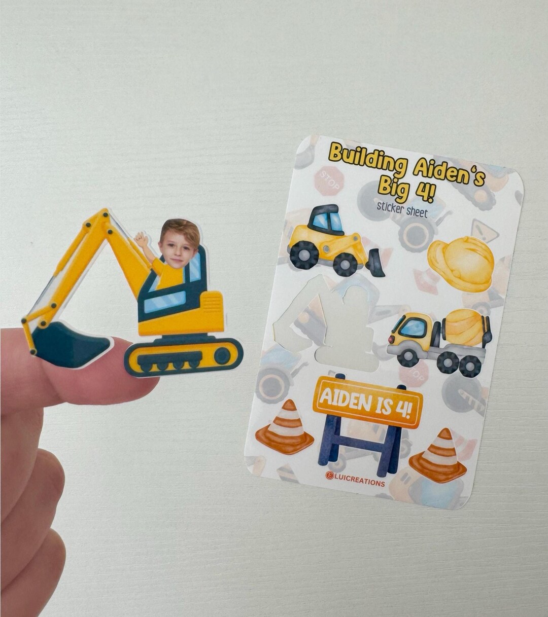 Construction Sticker Sheet, Construction Vehicles, Planner Stickers ...