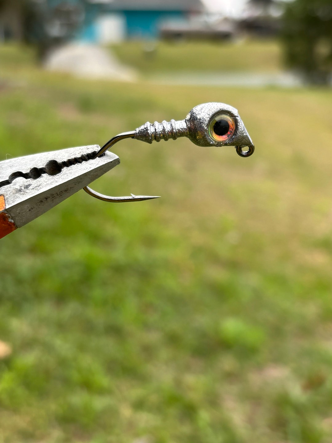 Manic Mullet Pearl Holographic 3-D Eye Jig Head - Etsy