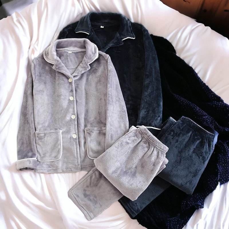 Fluffy Soft Cotton Pajama Set Unisex Comfort Loungewear Dark - Etsy