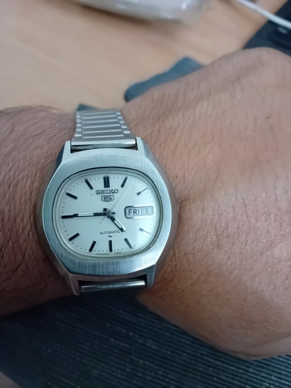 Seiko 5 Collectible Vintage 1970s Automatic 17 Jewel … - Gem