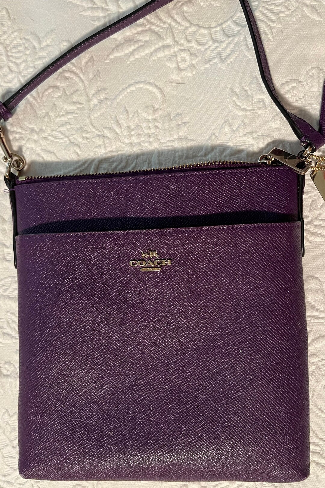 Coach Kitt Purple Messenger Bag - Etsy