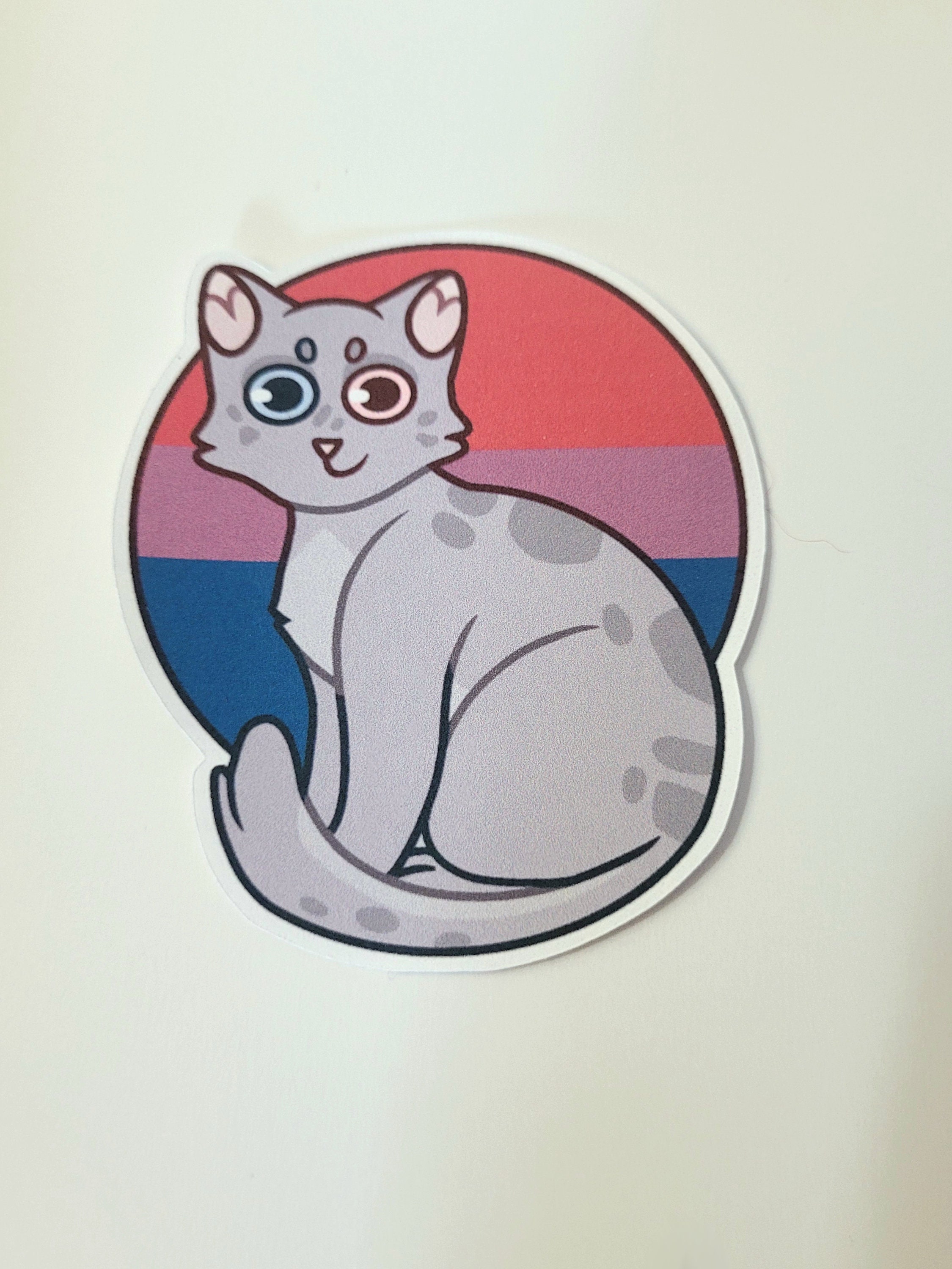 Cute LGBTQ Queer Cat Sticker L Pride Cat Sticker L Gay - Etsy