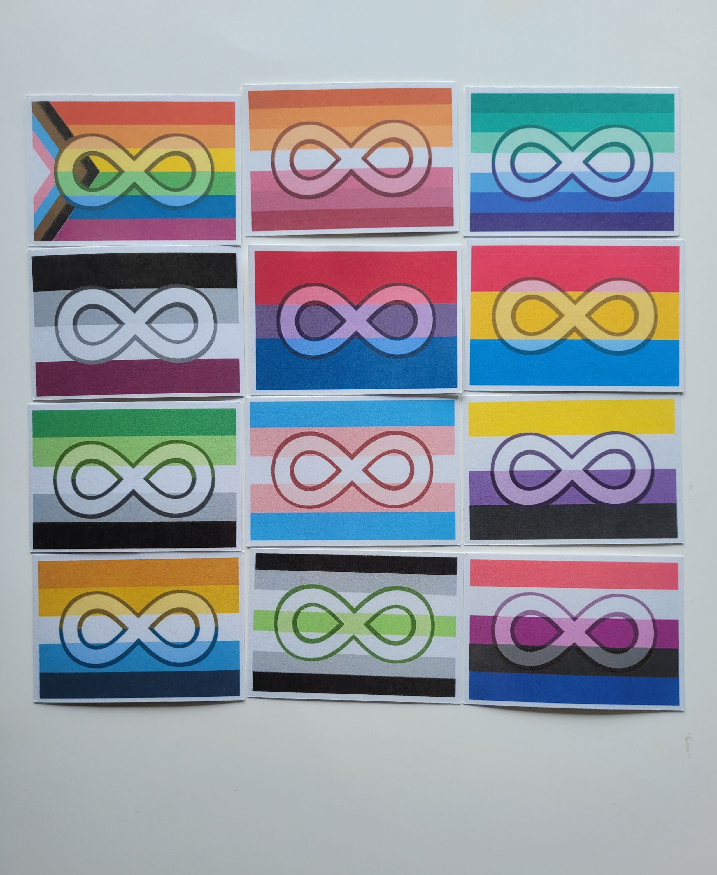 Pride Flag Sticker With Neurodiversity Infinity Symbol - Etsy