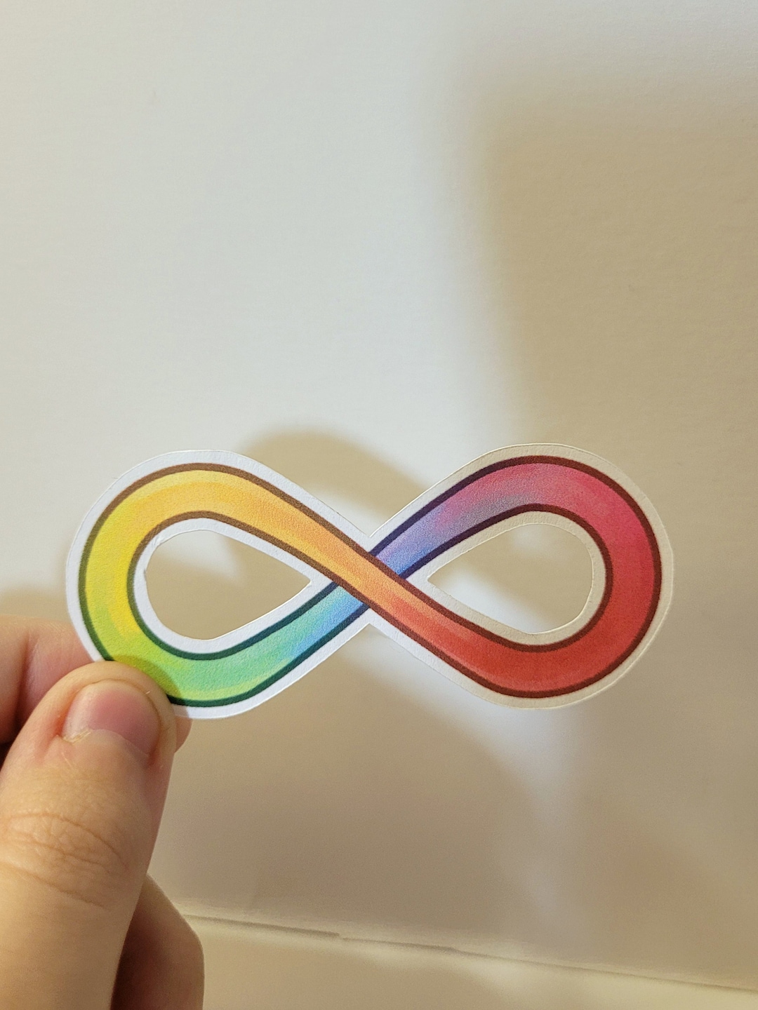 Rainbow Neurodiversity Infinity Symbol Sticker L Autism Pride - Etsy