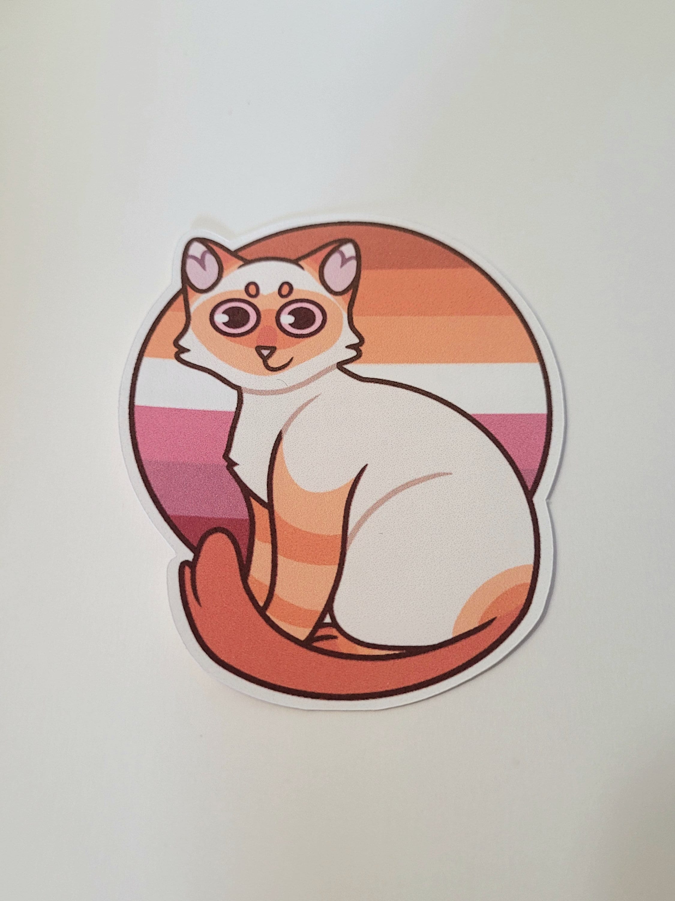 Cute LGBTQ Queer Cat Sticker L Pride Cat Sticker L Gay - Etsy