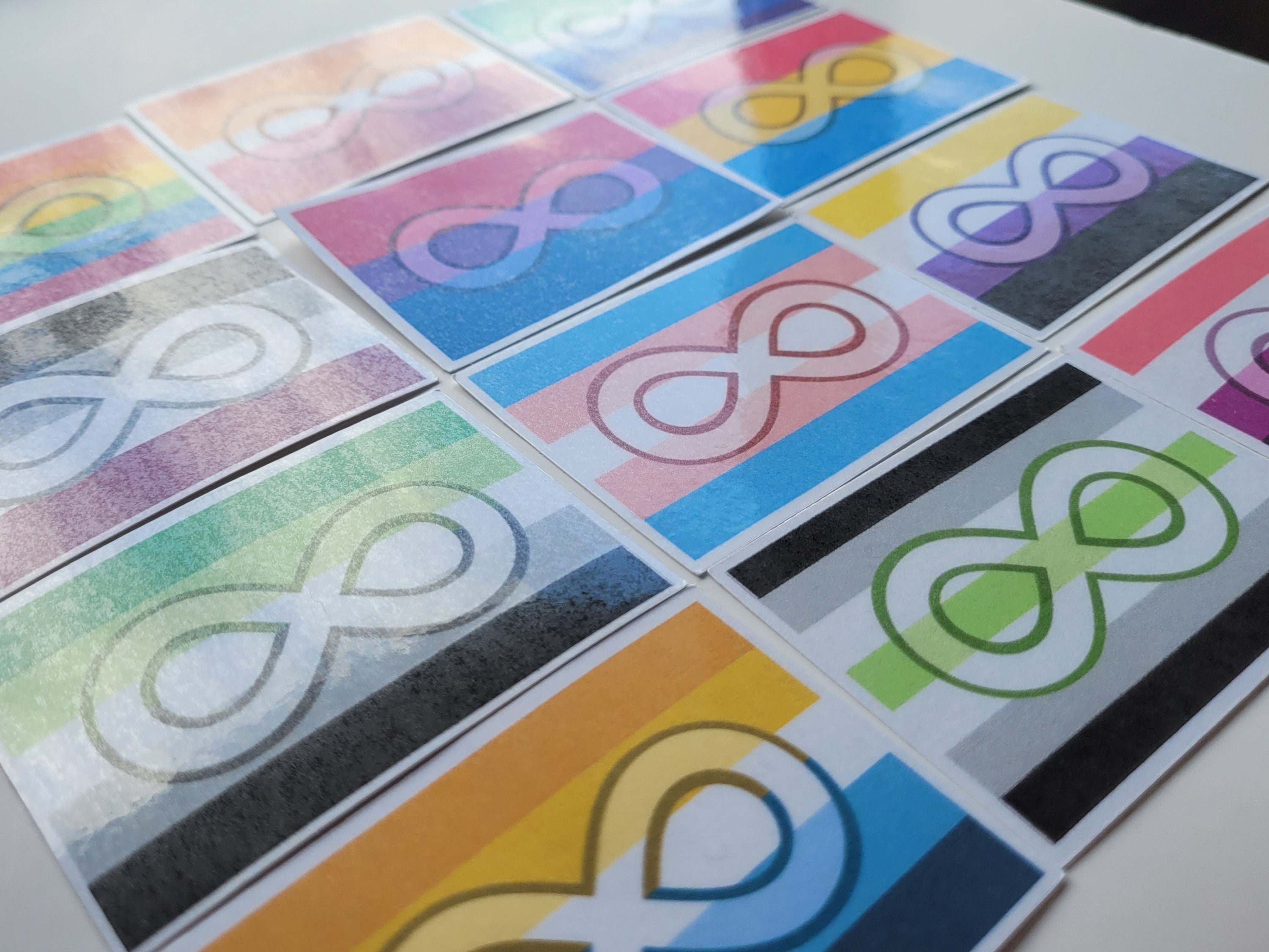 Pride Flag Sticker With Neurodiversity Infinity Symbol - Etsy